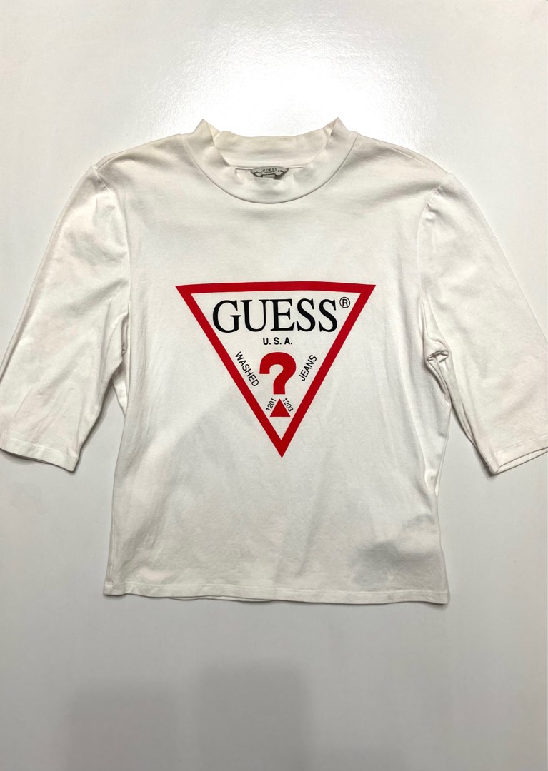 Guess Shirt, Women's Fashion, Tops, Shirts on Carousell