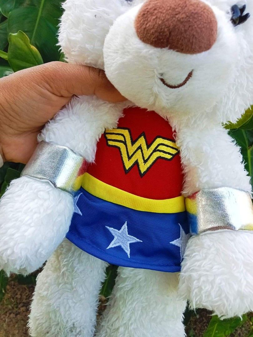 GUND DC COMIC WONDER WOMAN TEDDY BEAR WHITE WITH HARD TAG, Hobbies ...