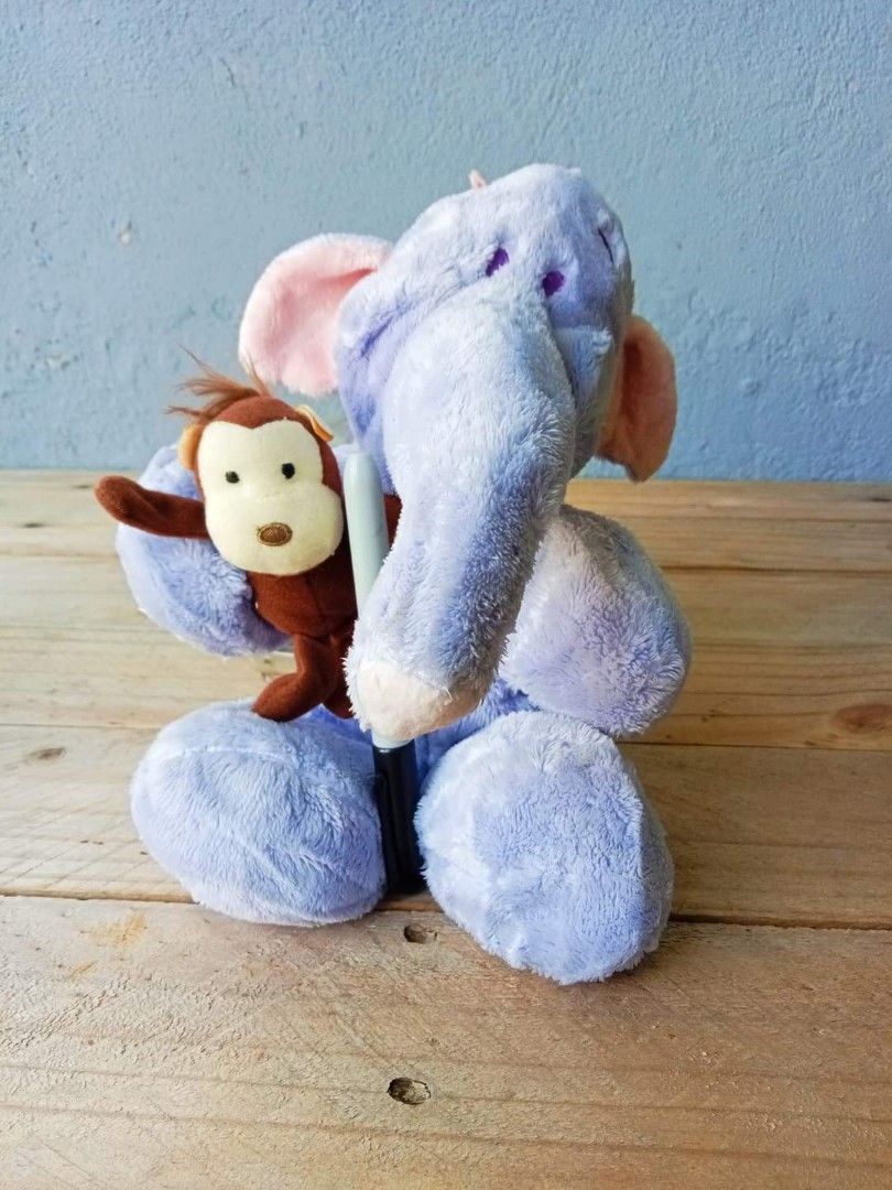 LUMPY ELEPHANT WITH MONKEY WINNIE THE POOH DISNEY, Hobbies & Toys, Toys ...