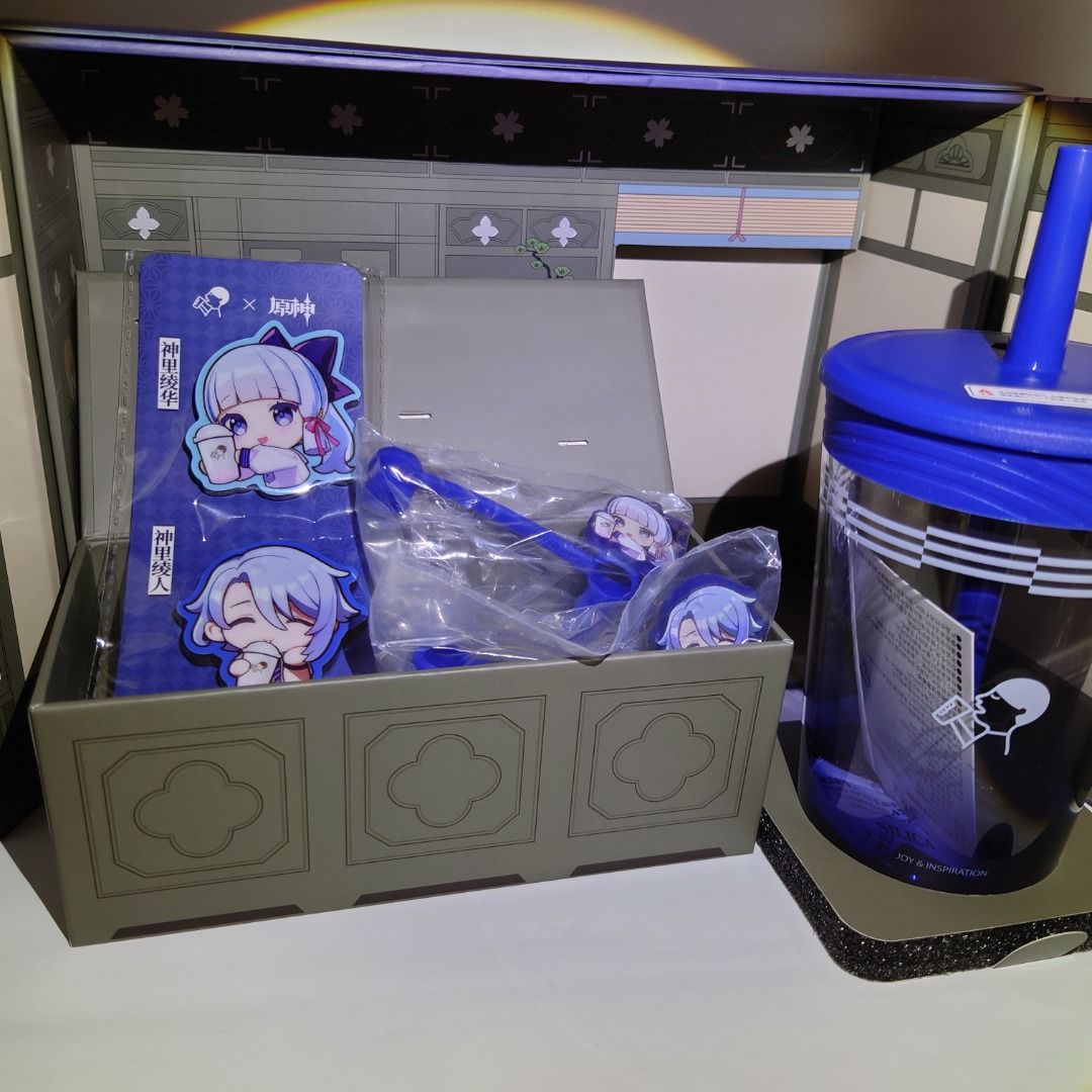 HeyTea x Genshin Impact "Teahouse" Gift Box (Ayaka & Ayato), Hobbies & Toys, Memorabilia ...