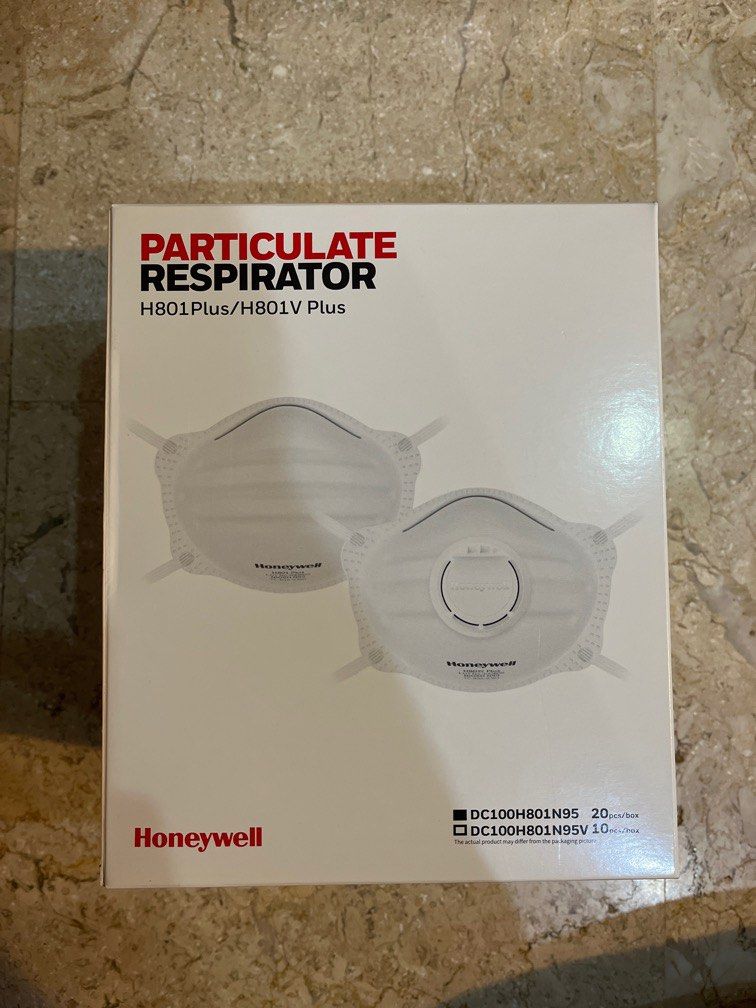 Honeywell H801V Plus N95 Mask, Health & Nutrition, Face Masks & Face ...