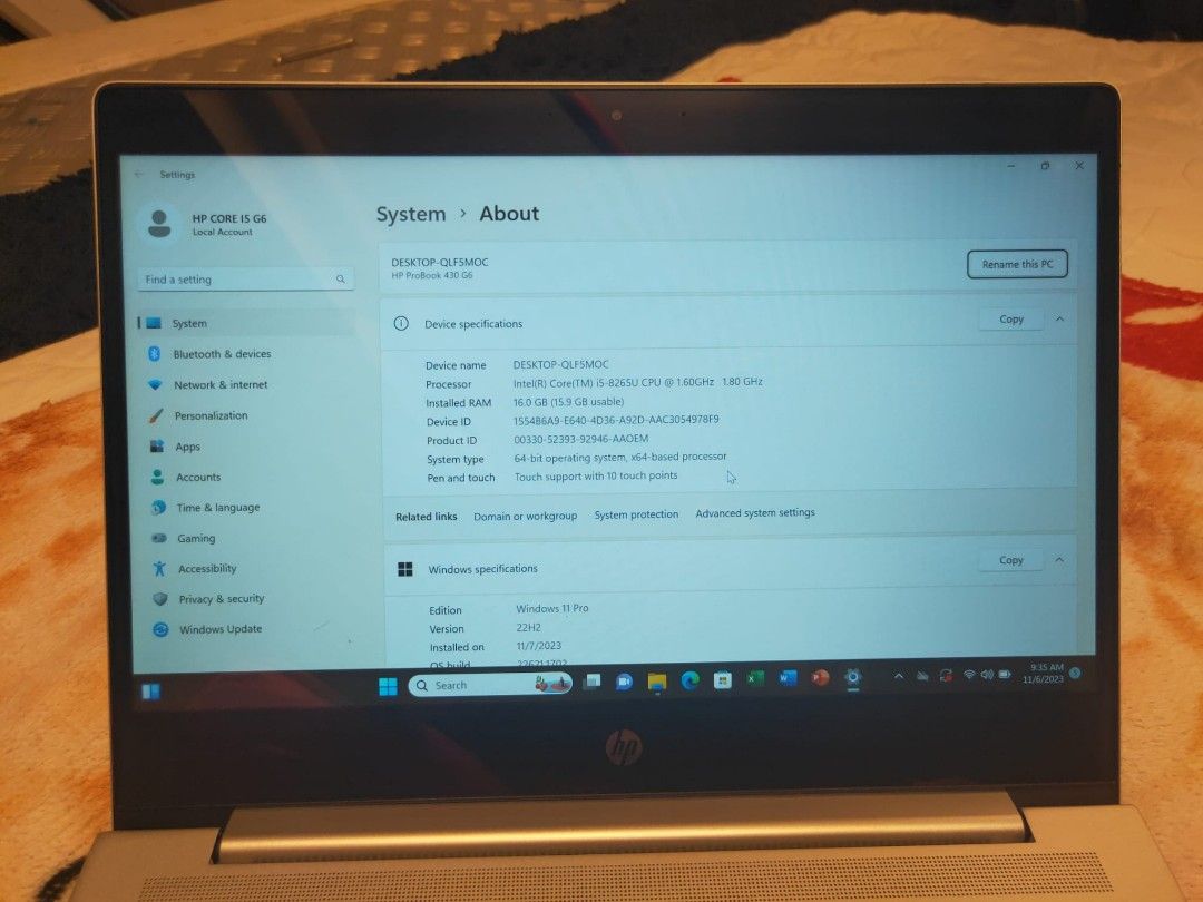 Hp Probook G Touch Screen Gp Ram Computers Tech Laptops Notebooks On Carousell