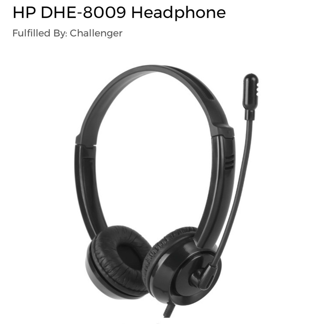 HP headset, Audio, Headphones & Headsets on Carousell
