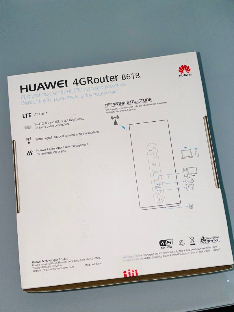 Huawei B618-65D 4G LTE wireless router, Computers & Tech, Parts ...