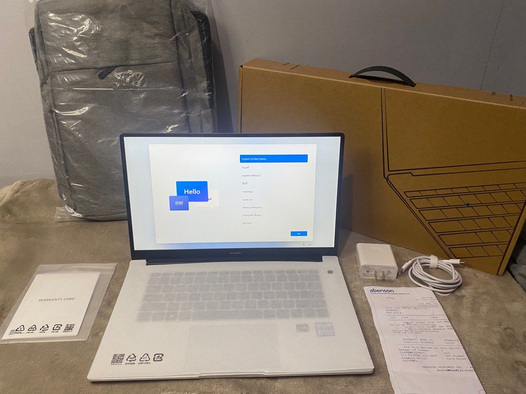 Huawei matebook D15 BoM-WFP9 Mystic Silver, Computers & Tech, Laptops ...