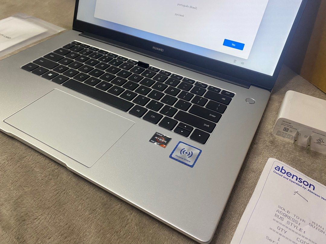 Huawei matebook D15 BoM-WFP9 Mystic Silver, Computers & Tech, Laptops ...