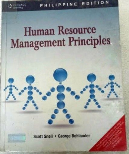Human Resource Management Principles by Snell and Bohlander Cengage ...