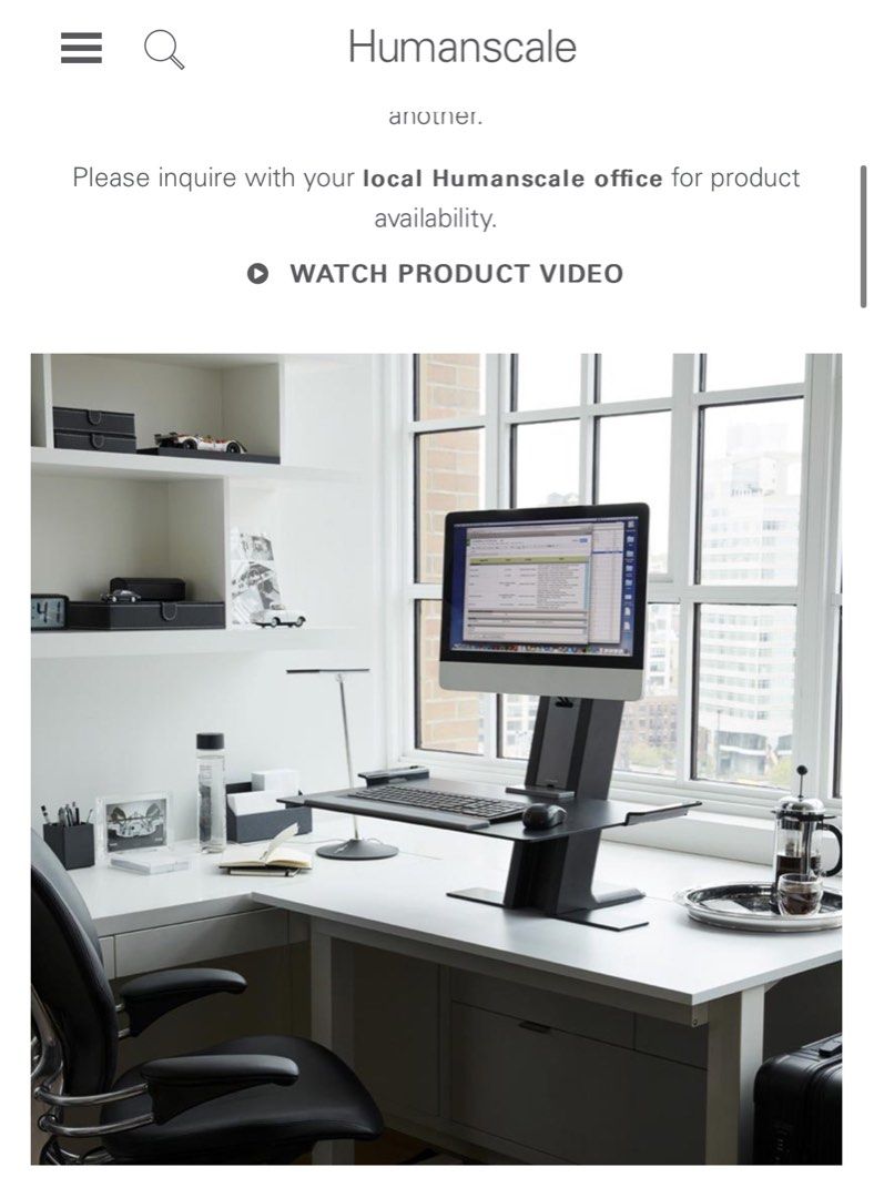 HUMANSCALE QUICK STANDING CAN USE AS SINGLE AND TWIN MONITOR RETAIL AT ...