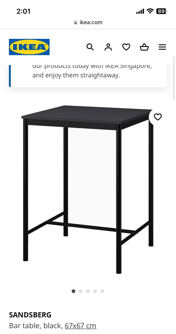 IKEA Table, Furniture & Home Living, Furniture, Tables & Sets on Carousell