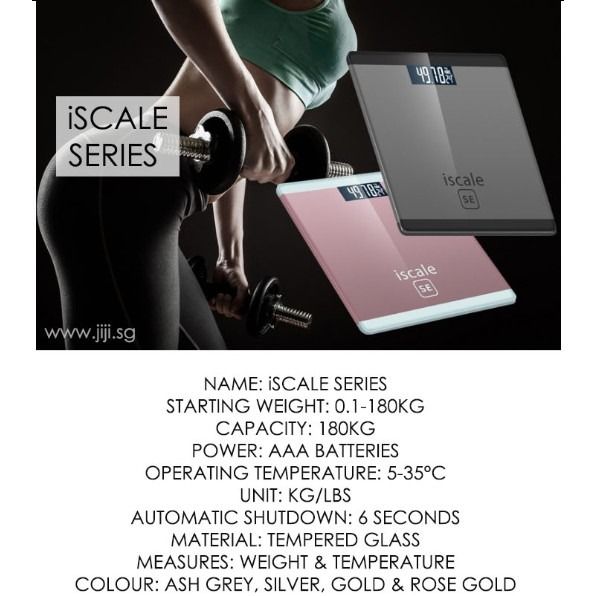 iScale Series Digital Body Weighing Scale (Battery Operated), Health ...