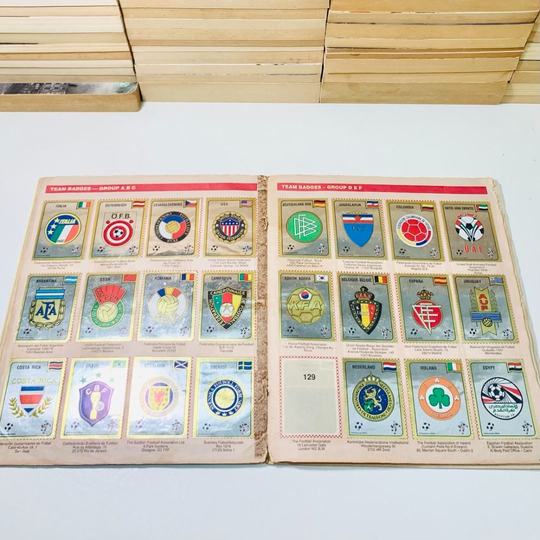 Italia 90 World Cup Official Panini Sticker Album (1990) (Book 1 ...