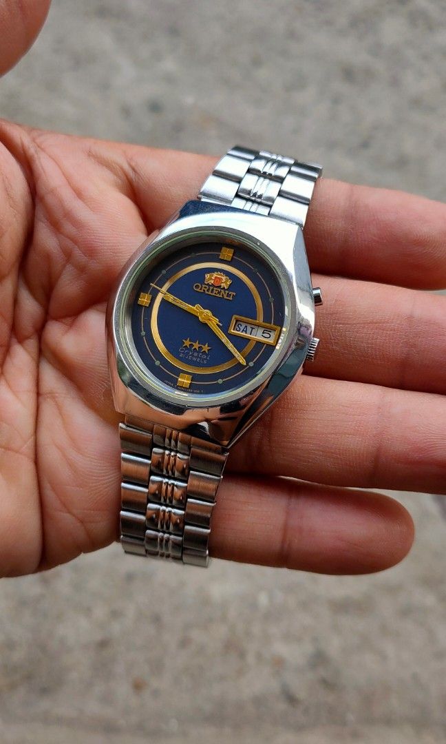Jam tangan vintage japan orient automatic siap pakai normal semua, Fesyen Pria, Jam Tangan di ...