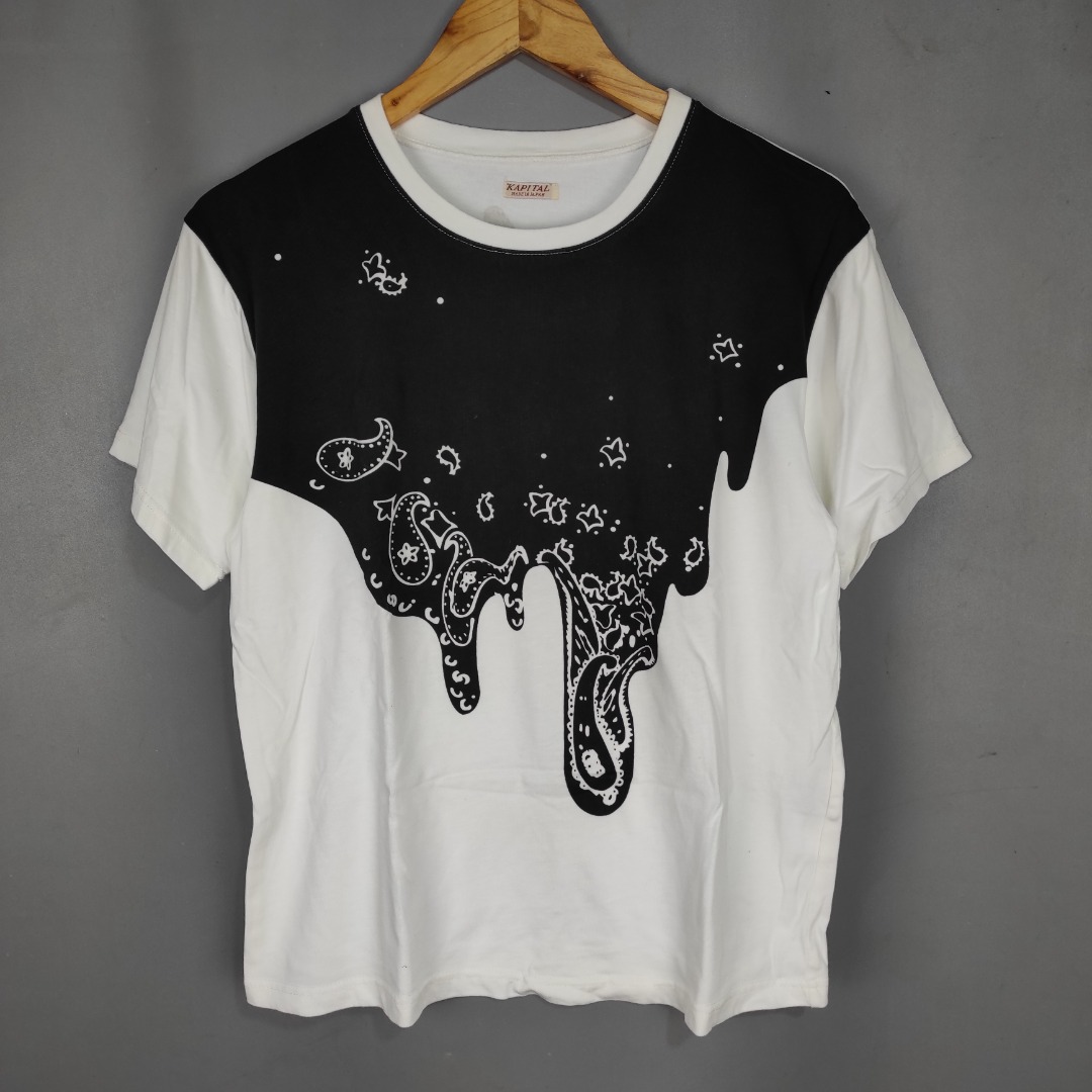 AUTHENTIC KAPITAL PAISLEY DRIP TEE, Men's Fashion, Tops & Sets, Tshirts ...