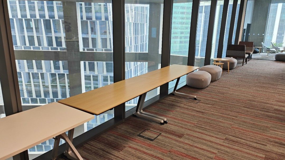 Lamex mobile folding table and foldable desk meeting table with ...