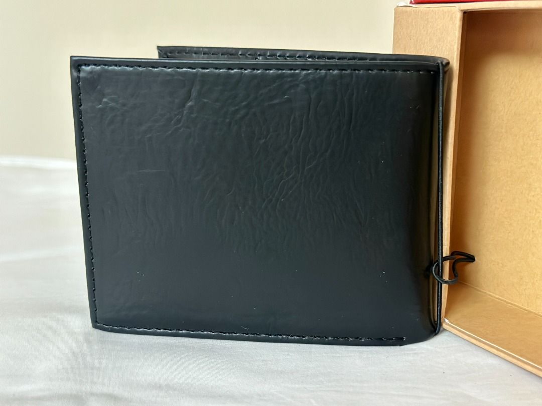 LEVI'S LEVI STRAUSS BLACK BILLFOLD BIFOLD MEN'S LEATHER WALLET W/ RFID ...