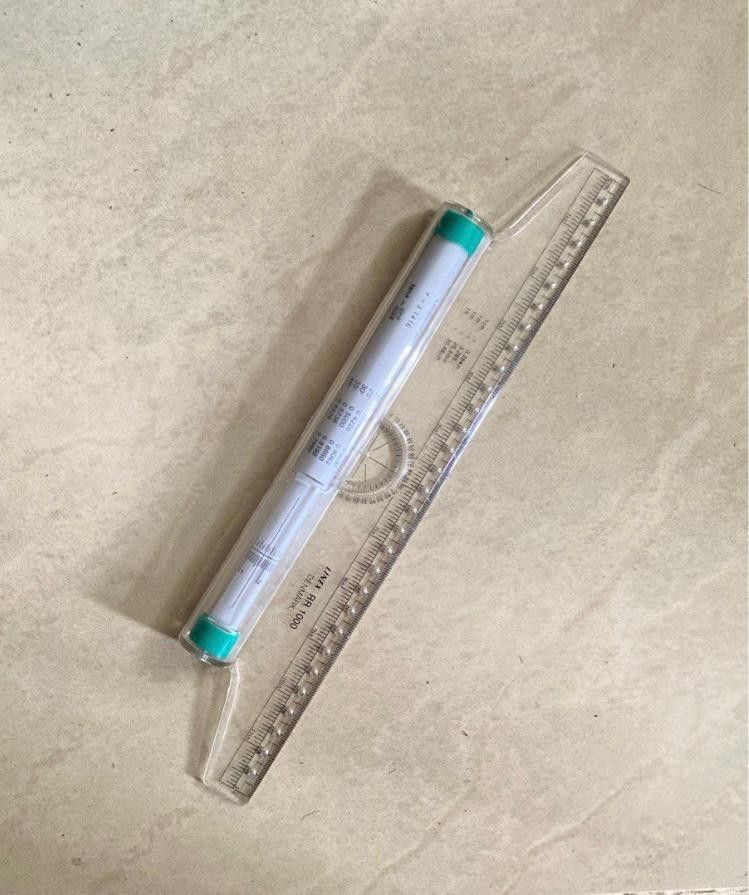 Linex 碌尺 /滾軸平行尺（適合建築/ 工程繪圖/ 準備專業建築設計考試之用） LINEX RR 1000 Denmark-Rolling Ruler (suitable for ...