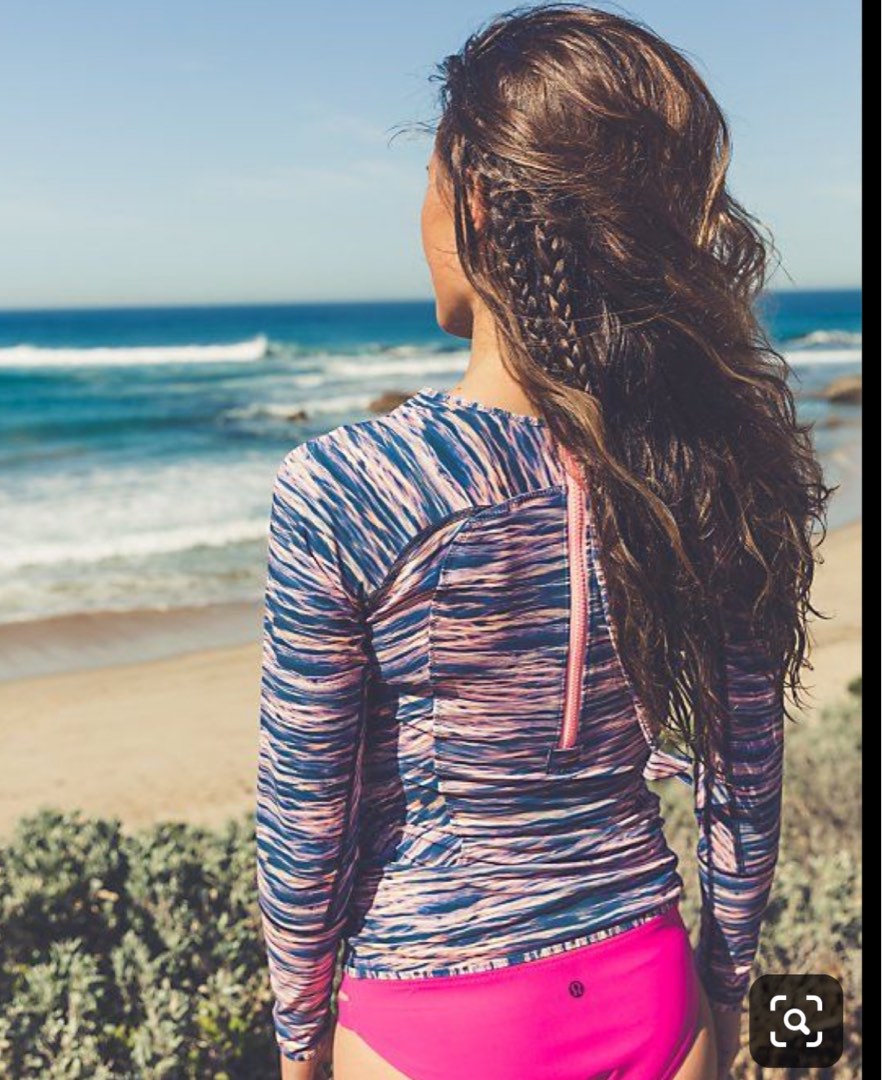 Lululemon shanti surf rash guard size 4, Women's Fashion, Swimwear ...