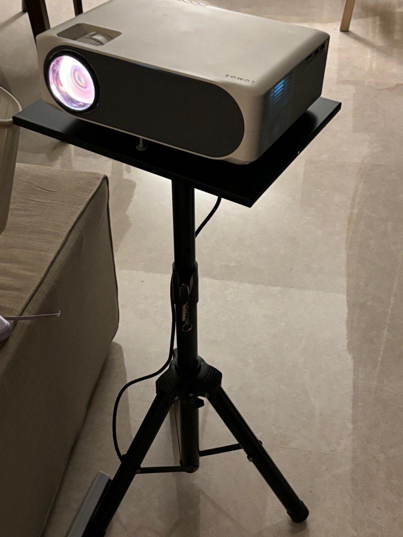 LUMOS AURO Home Cinema Short Throw Projector - Bundle: Smart + RIZE Stand, TV & Home Appliances ...