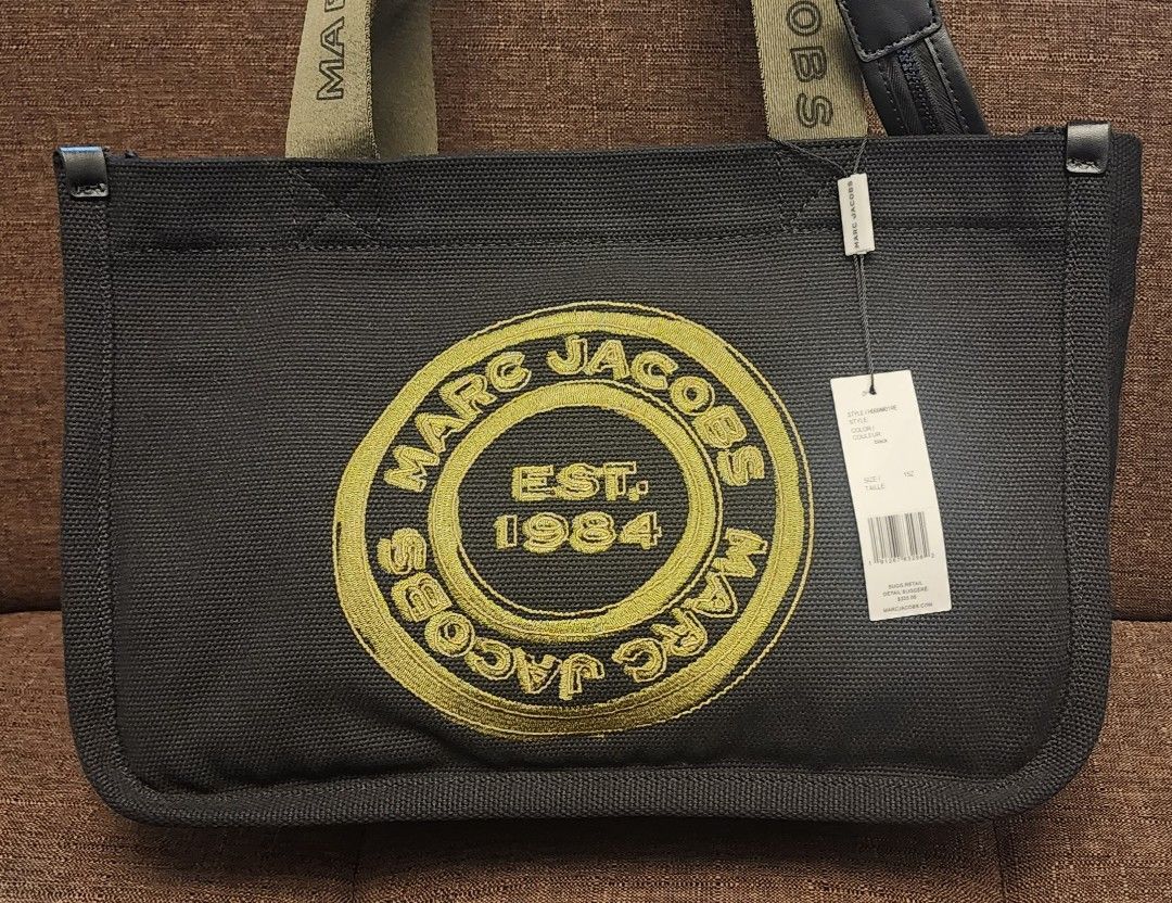 Marc Jacobs Signet Canvas Tote Bag, Women's Fashion, Bags & Wallets ...