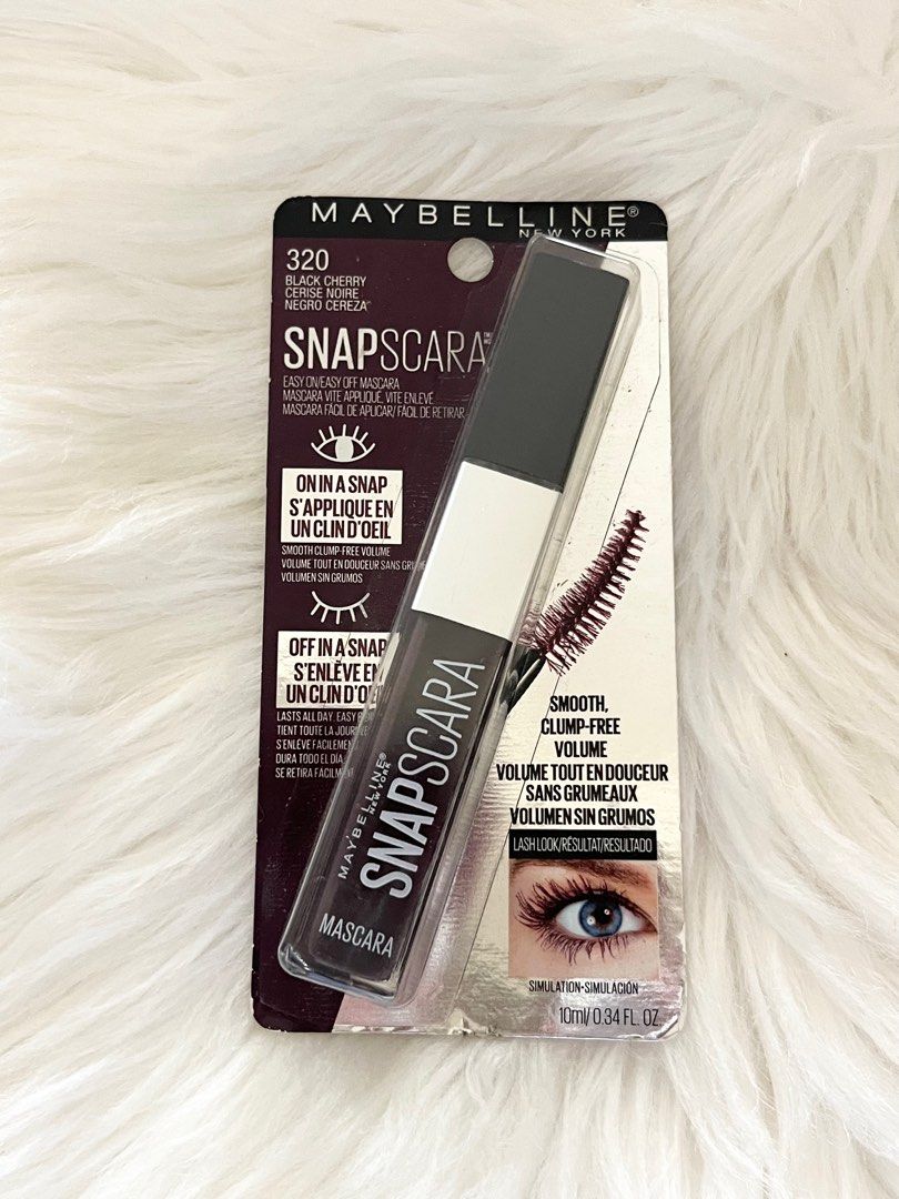 MAYBELLINE 320 BLACK CHERRY SNAPSCARA MASCARA, Beauty & Personal Care ...