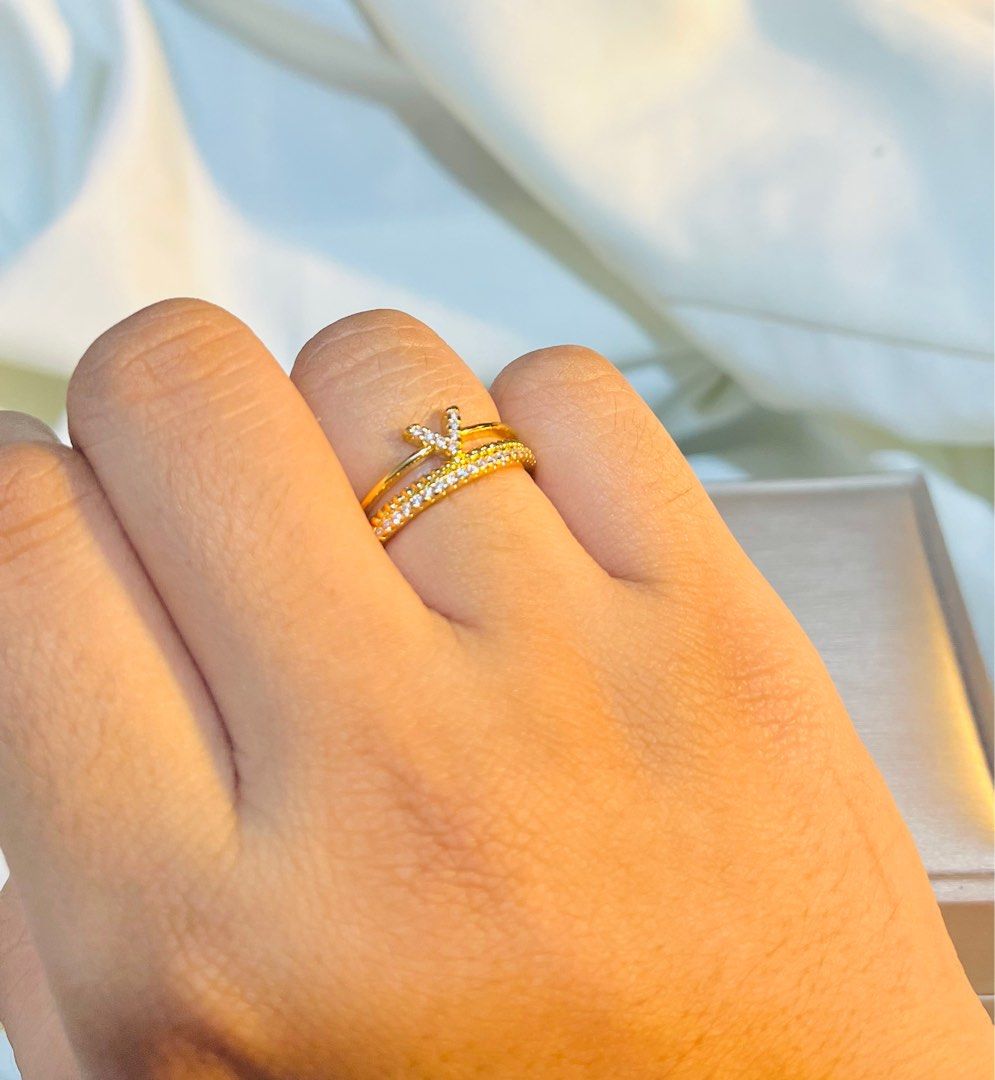 MCA V Shape Adjustable Ring, Women's Fashion, Jewelry & Organizers, Rings on Carousell