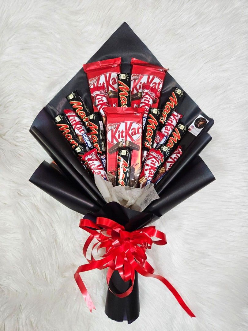 Mega Chocolate Bouquet, Hobbies & Toys, Flowers & Bouquets on Carousell