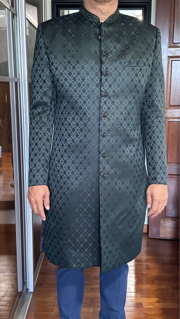 Men Sherwani / Kurta Long Coat, Men's Fashion, Coats, Jackets and ...