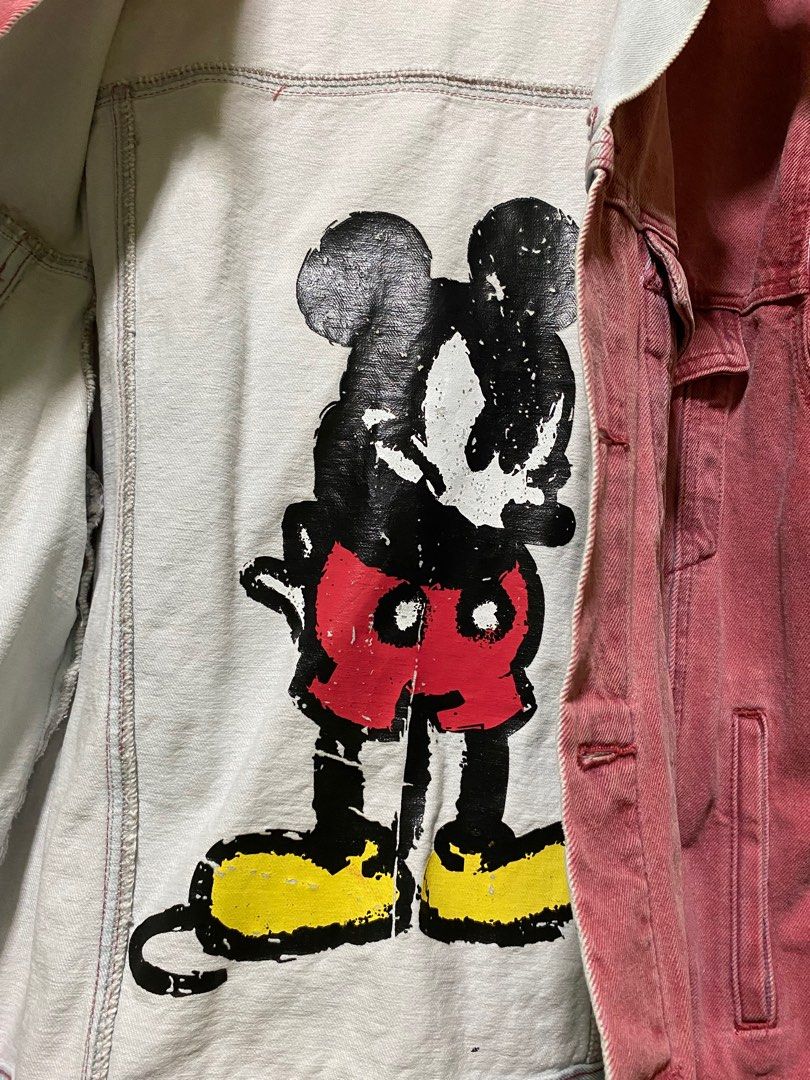 Mickey Mouse Denim Jacket, Women's Fashion, Coats, Jackets and ...