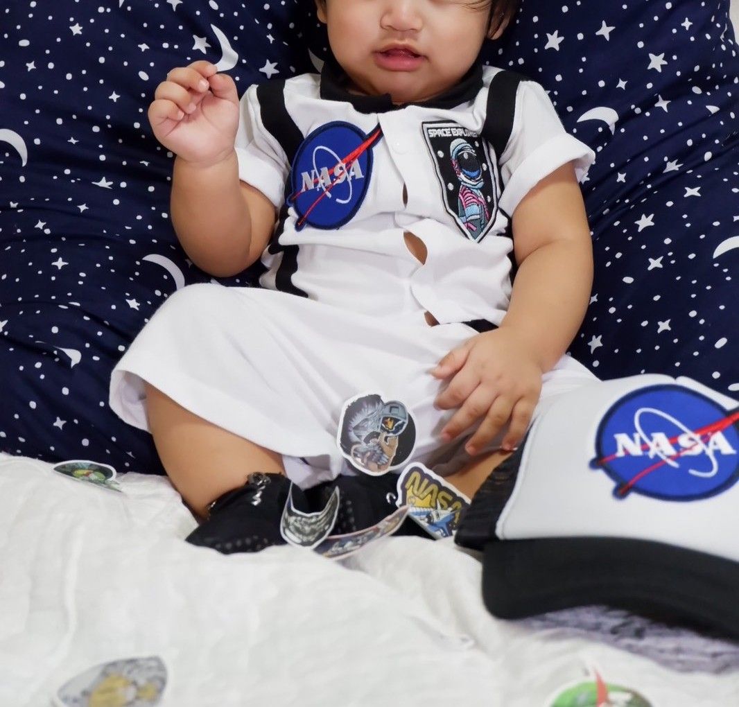 NASA Astronaut Space Costume up to 1 Year Old, Babies & Kids, Babies ...