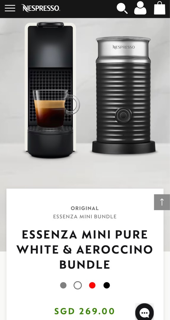 NESPRESSO ESSENZA MINI & AEROCCINO BUNDLE, TV & Home Appliances, Kitchen Appliances, Coffee ...