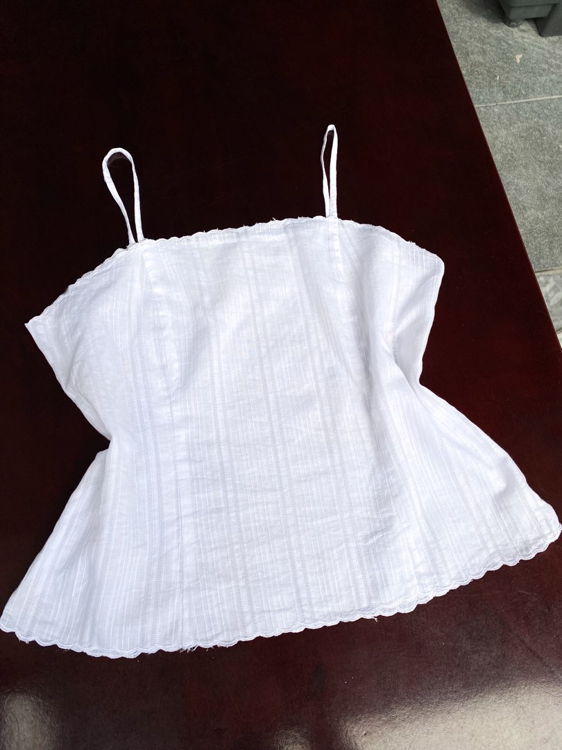 New and Authentic Indonesian Batik Keris Clam cut string cami top ...