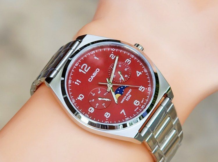 [New Design !] Casio Moon Phase/Moonphase Dress Watch MTP-M300D-4A ...