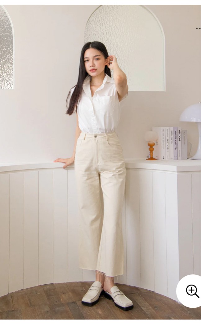 Nicky Jeans in Cream, Women's Fashion, Bottoms, Jeans & Leggings on ...