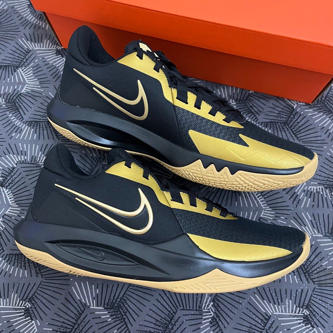 Nike Precision 6 Mens Black Metallic Gold, Men's Fashion, Footwear ...