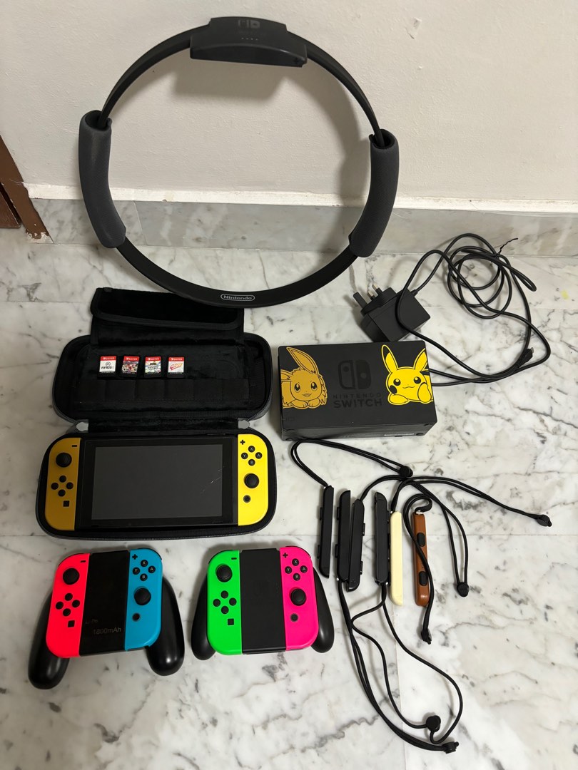 Nintendo Switch - Full Set, Video Gaming, Video Game Consoles, Nintendo ...