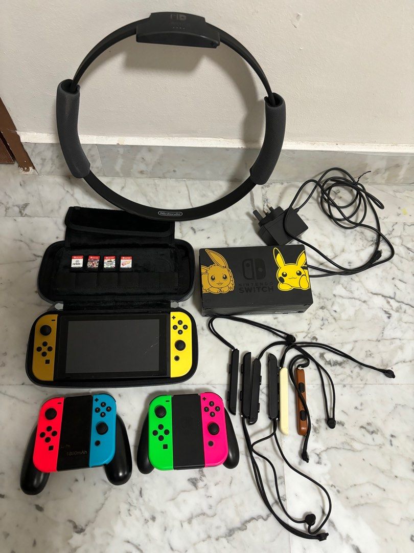 Nintendo Switch - Full Set, Video Gaming, Video Game Consoles, Nintendo ...