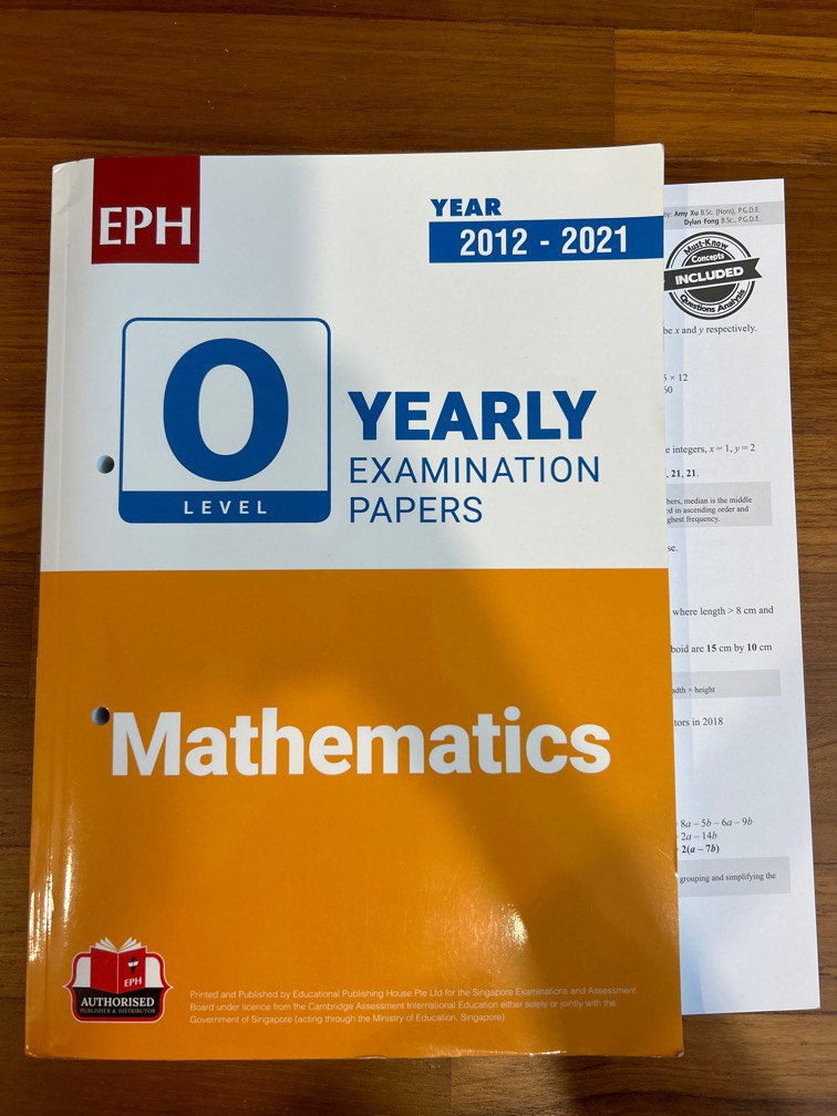 O Level Mathematics Ten Year Series (TYS), Hobbies & Toys, Books ...