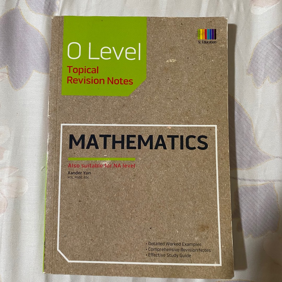 O Level Mathematics Topical Revision Notes, Hobbies & Toys, Books ...