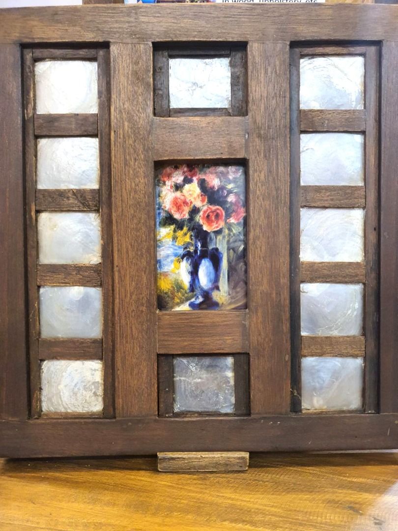 Old capiz window picture frame, Hobbies & Toys, Memorabilia ...