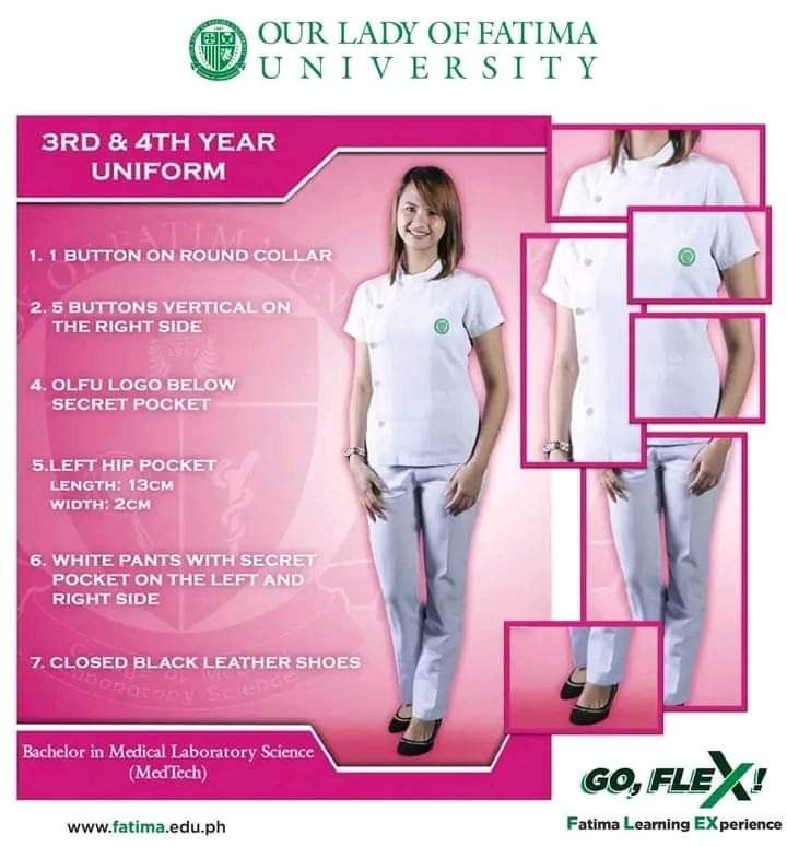 Delivery via lalamove, j&t and lbc OLFU UNIFORM FOR ALL COURSES, Women ...