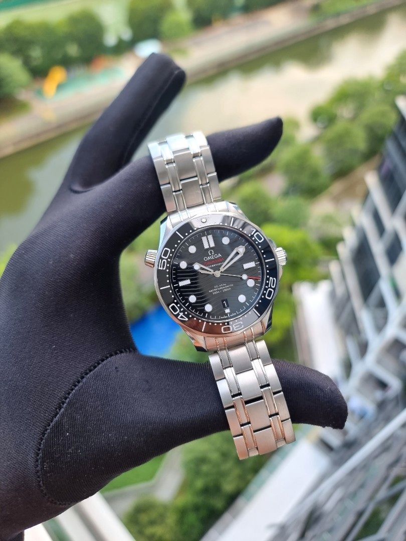 OMEGA BRACELET SEAMASTER SEA MASTER 300 SMPC BLACK DIAL DIVER 300M CO ...
