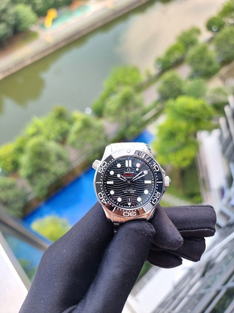 OMEGA BRACELET SEAMASTER SEA MASTER 300 SMPC BLACK DIAL DIVER 300M CO ...