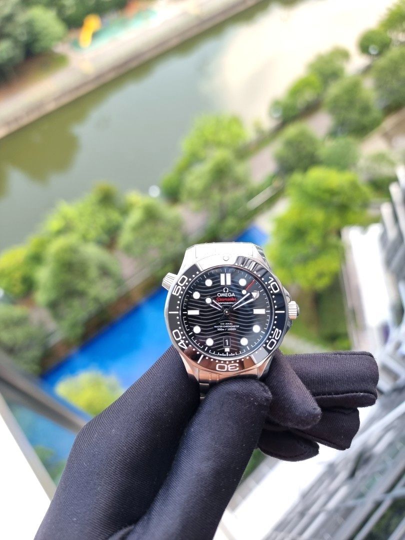 OMEGA BRACELET SEAMASTER SEA MASTER 300 SMPC BLACK DIAL DIVER 300M CO ...