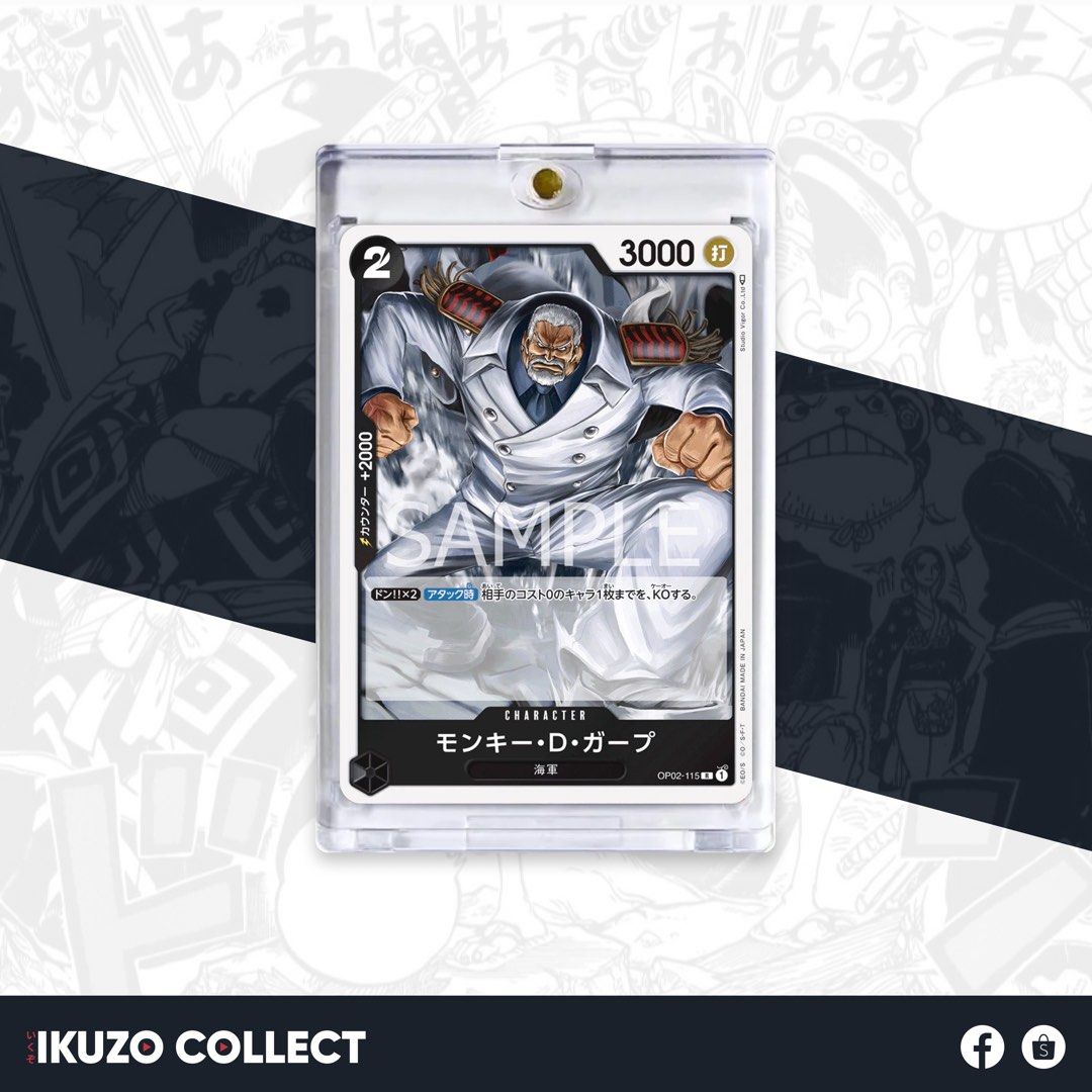 OPTCG: Monkey D. Garp - OP02-115 (R), Hobbies & Toys, Toys & Games on ...