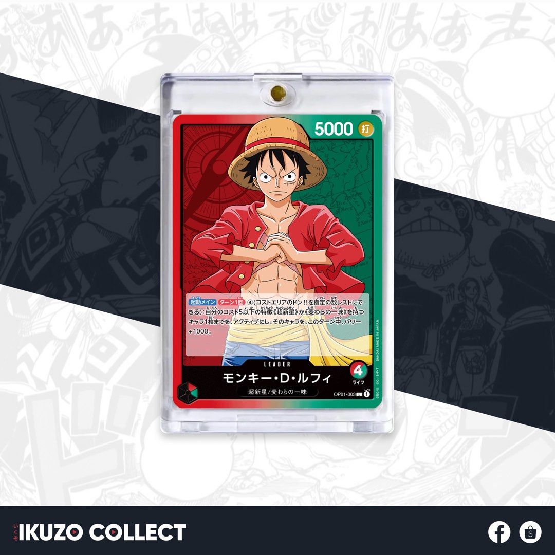 OPTCG: Monkey D. Luffy - OP01-003 (L), Hobbies & Toys, Toys & Games on ...