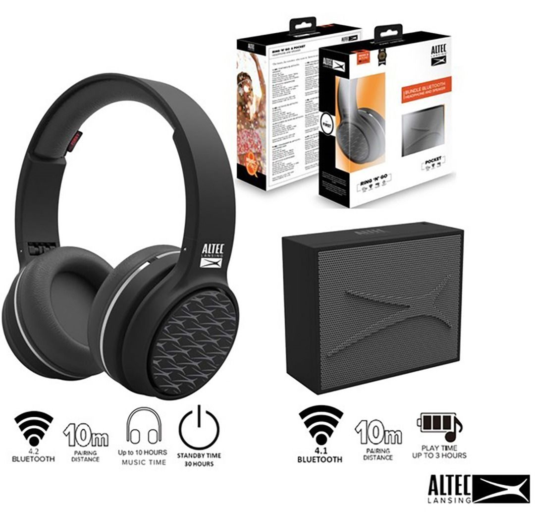 Original Altec Lansing Bluetooth Headset Speaker Ring N Go, Audio ...