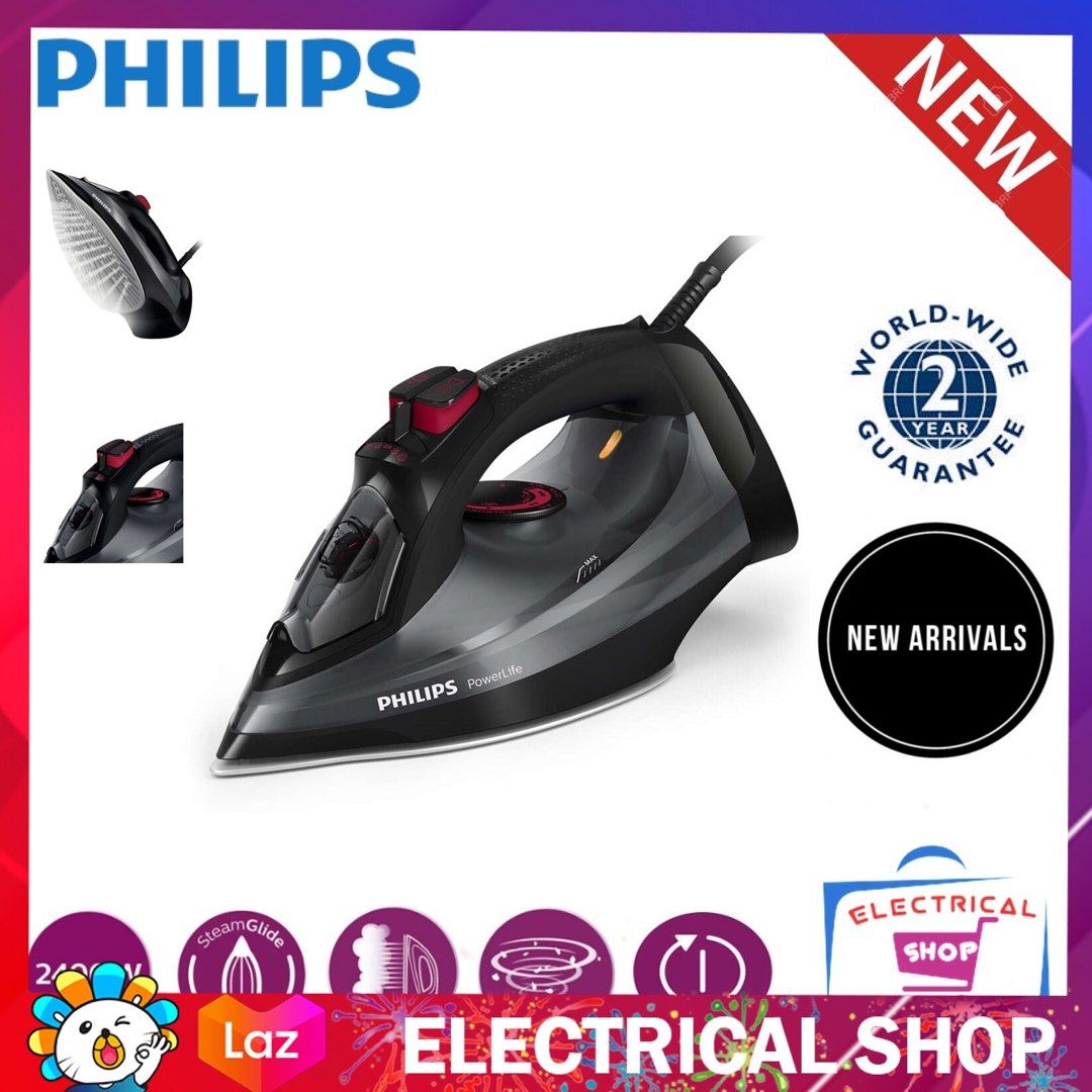 Philips PowerLife Steam Iron GC2998, TV & Home Appliances, Irons ...