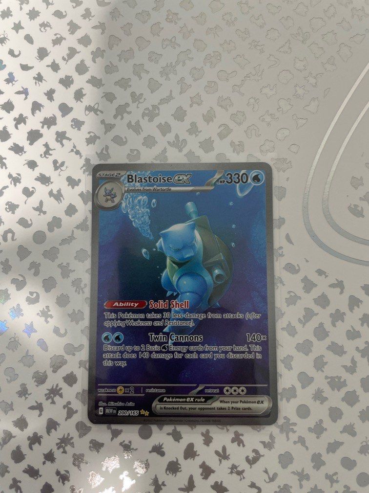 Pokemon 151 English - Blastoise ex 200/165, Hobbies & Toys, Toys ...