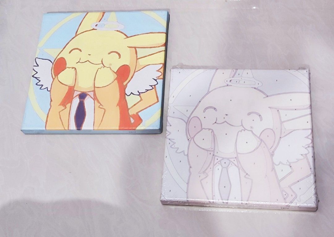 Pokémon Pikachu Oil Painting Art set cartoon painting by number ...