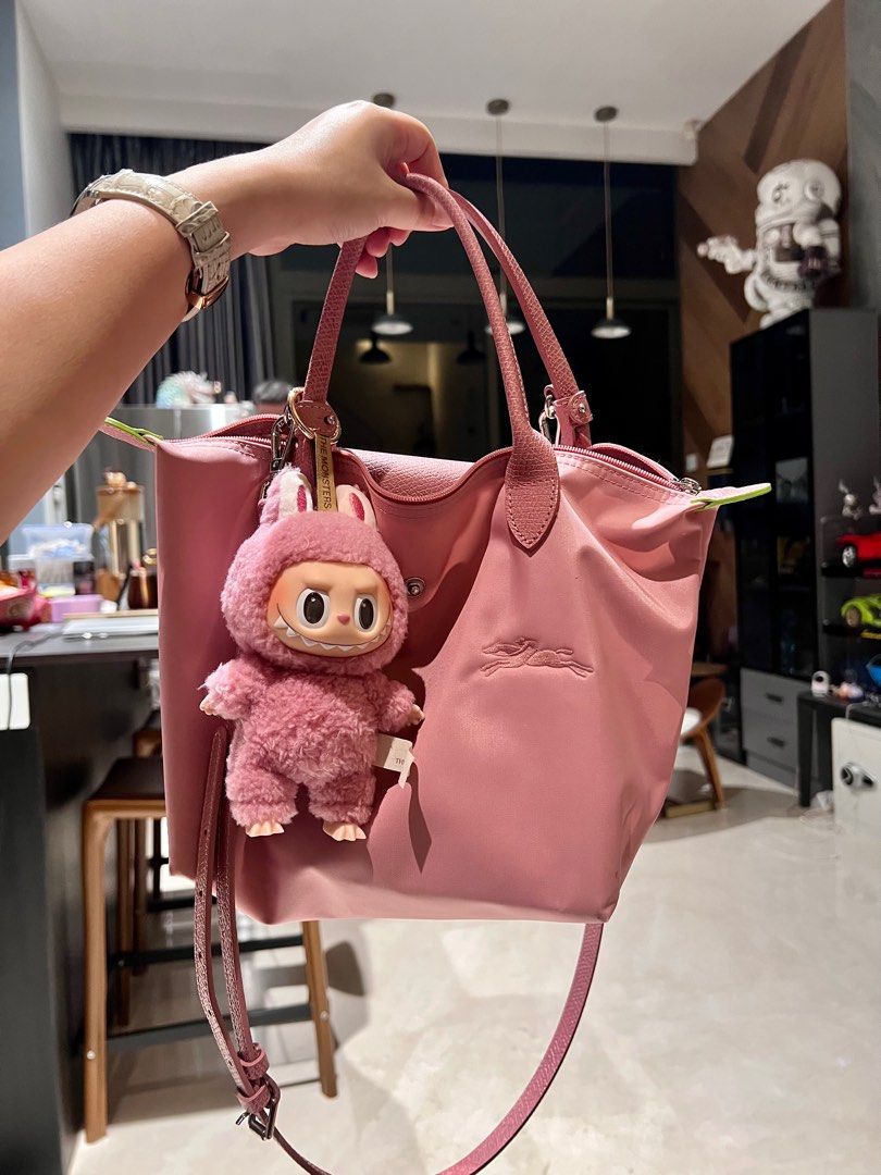 Popmart labubu the monsters exciting macarons berry pink, Hobbies ...